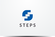 Steps - Letter S Logo | Branding & Logo Templates ~ Creative Market