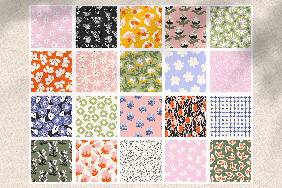 Minimalist modern pattern collection, a Pattern Graphic by rosypatterns