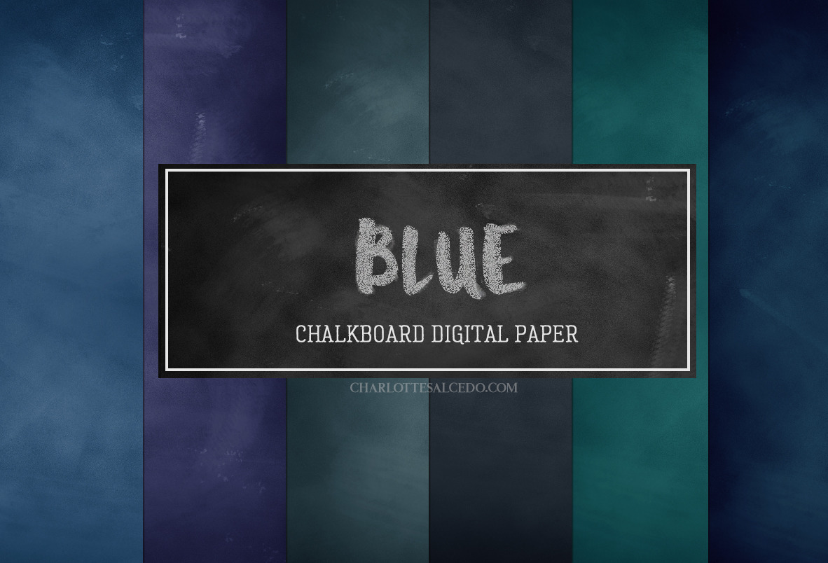 Blue Chalkboard Digital paper | Textures ~ Creative Market