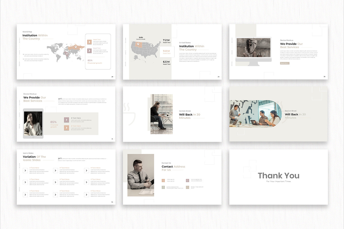 Best Minimal PowerPoint Presentation | Creative Market