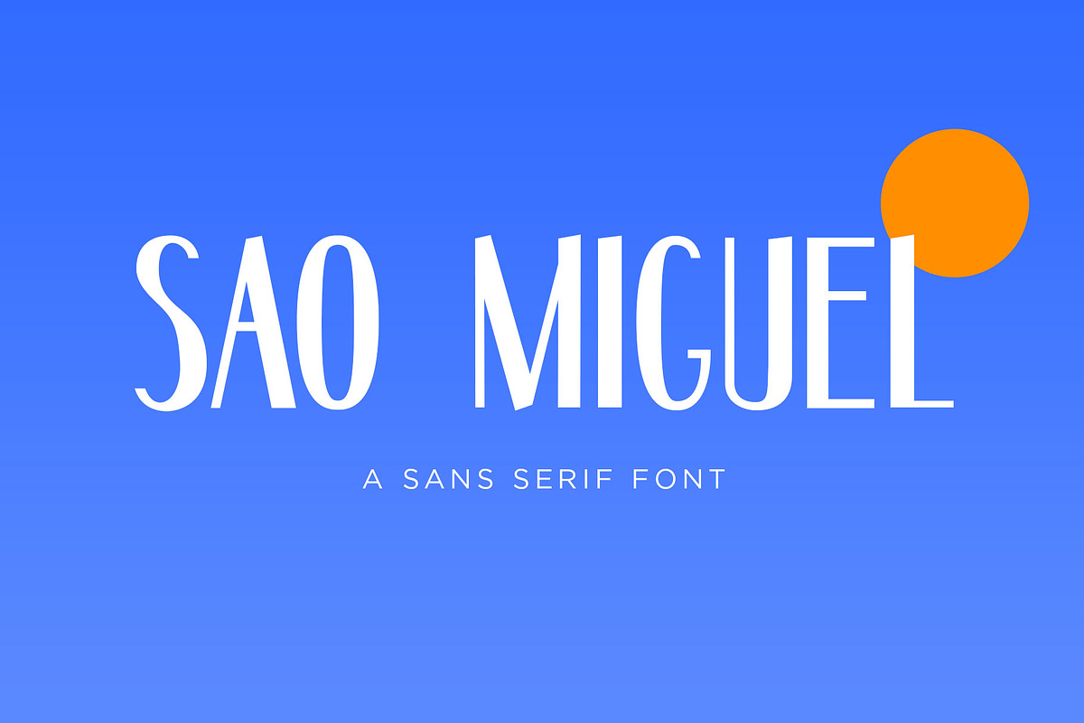 Sao Miguel | Sans Serif, a Sans Serif Font by ChristineTeixeira