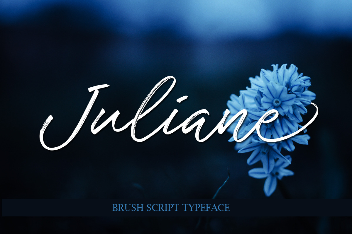 Juliane, a Script Font by Byuly Ayika