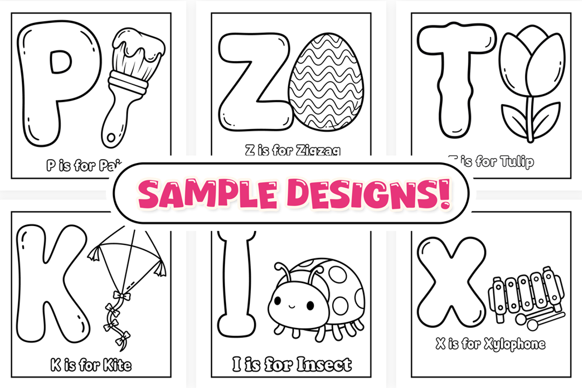Easter ABC Coloring Book