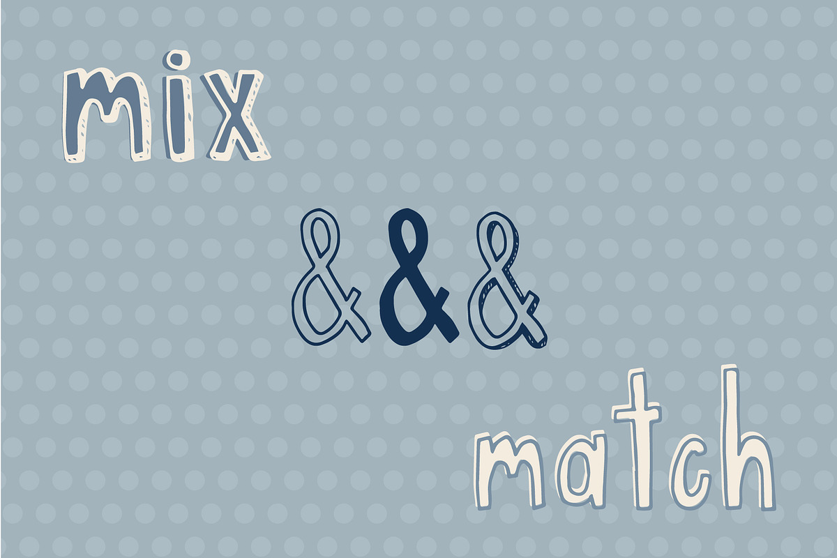Boston Cream Sans and Serif, a Sans Serif Font by Kellie Jayne Studio