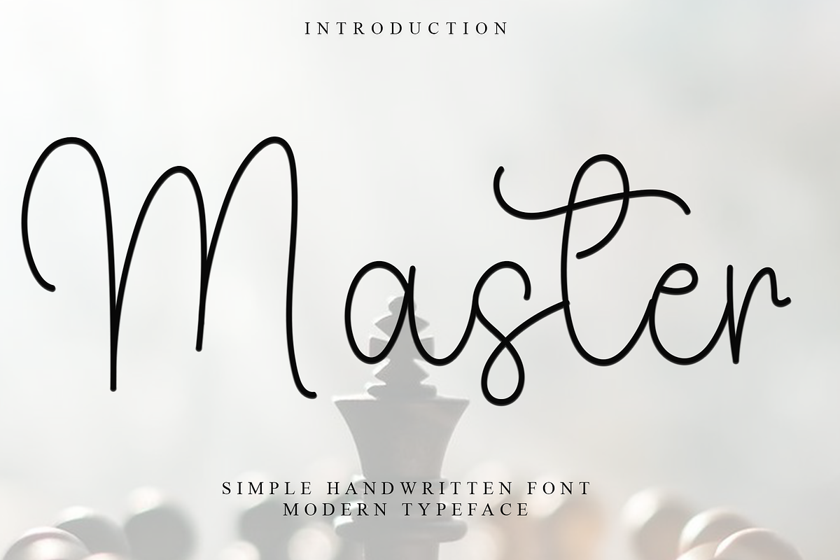 Master, a Handwritten Font by InermediaSTUDIO