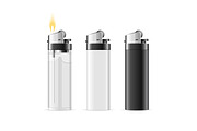 Template Blank Lighter Set. | Graphic Objects ~ Creative Market