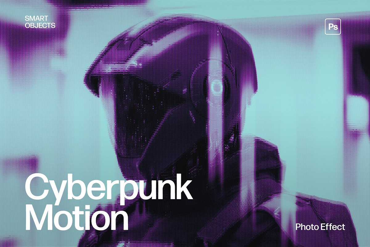 Cyberpunk Motion Photo Effect, a Layer Style Add-On by DesignerCandies