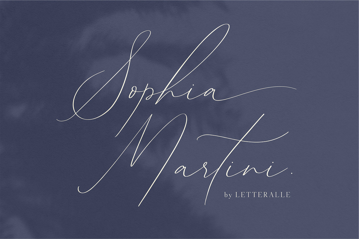 Sophia Martini Calligraphy Script Font | Creative Market