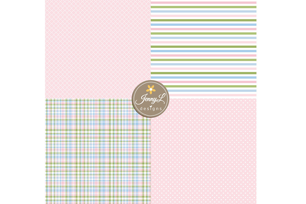Spring Summer SEAMLESS Digital Paper, a Pattern Graphic by JennyL Designs