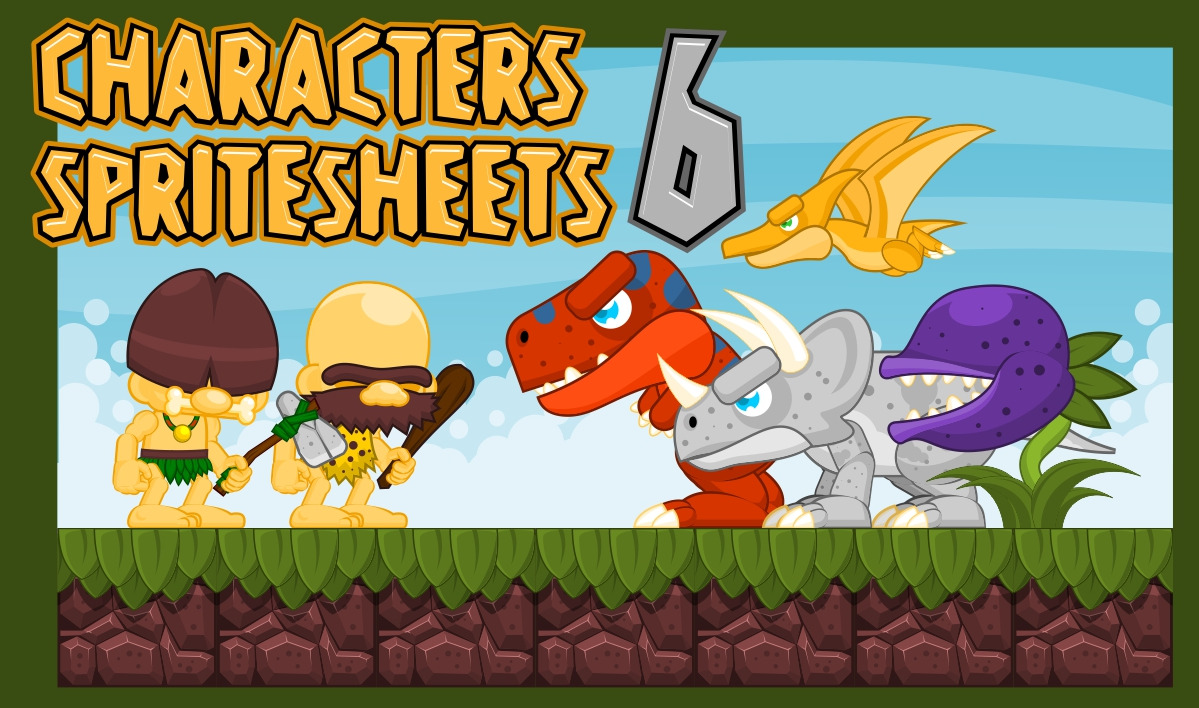 Characters Spritesheet 6 | Illustrations ~ Creative Market