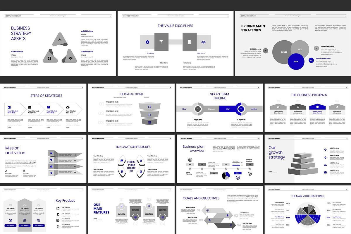 Blue PowerPoint Template, a Presentation Template by Artemis-products ...
