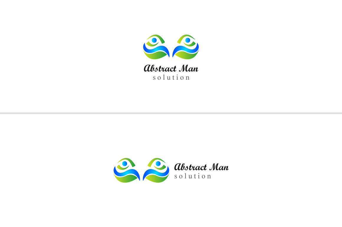 Abstract man Logo, a Branding & Logo Template by BdThemes