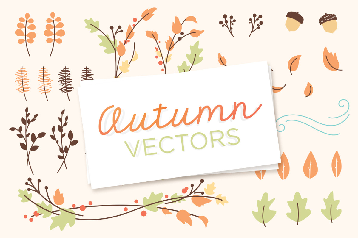 Autumn Vectors, an Illustration by Studio Fiesta