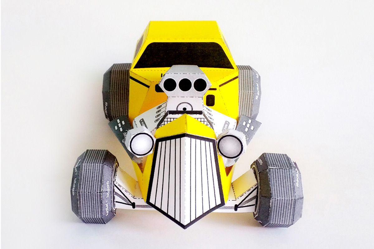 DIY Hotrod Car - 3d papercraft, a Templates & Theme by PAPER amaze