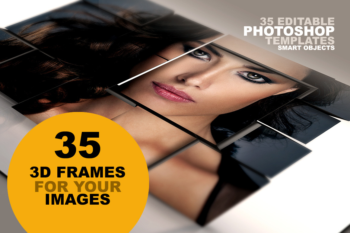 35 3D Frames, a Print Template by MIIM