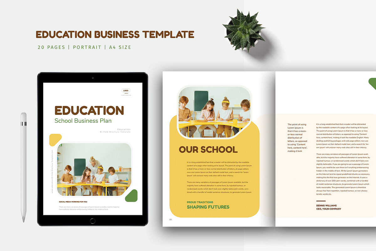 School Education Business Template, a Brochure Template by TMint Play