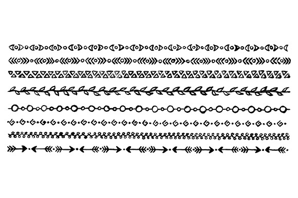 Monochrome abstract border vector, an Object Graphic by Art By Silmairel