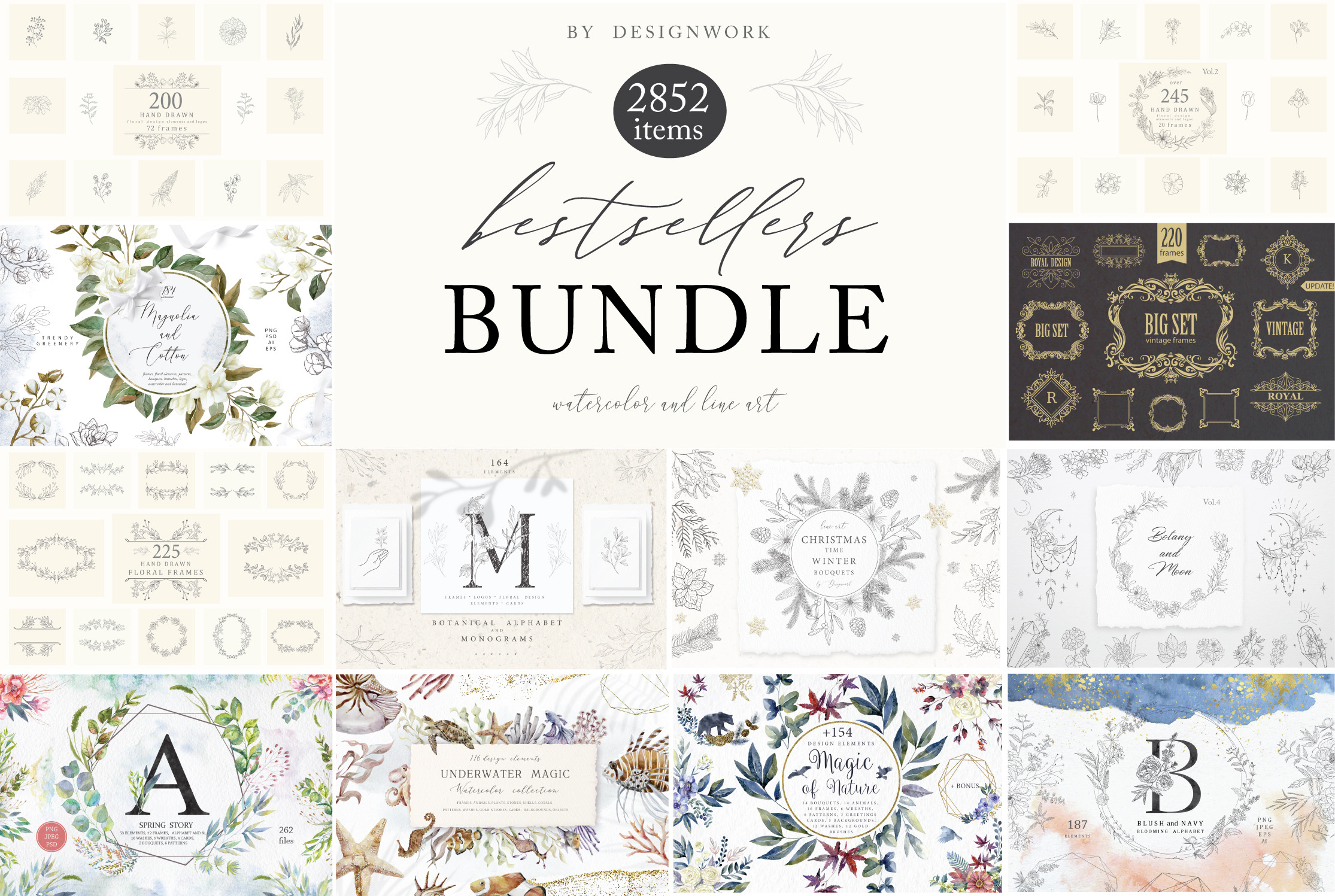 Bestsellers Bundle., a Decorative Illustration by Designwork