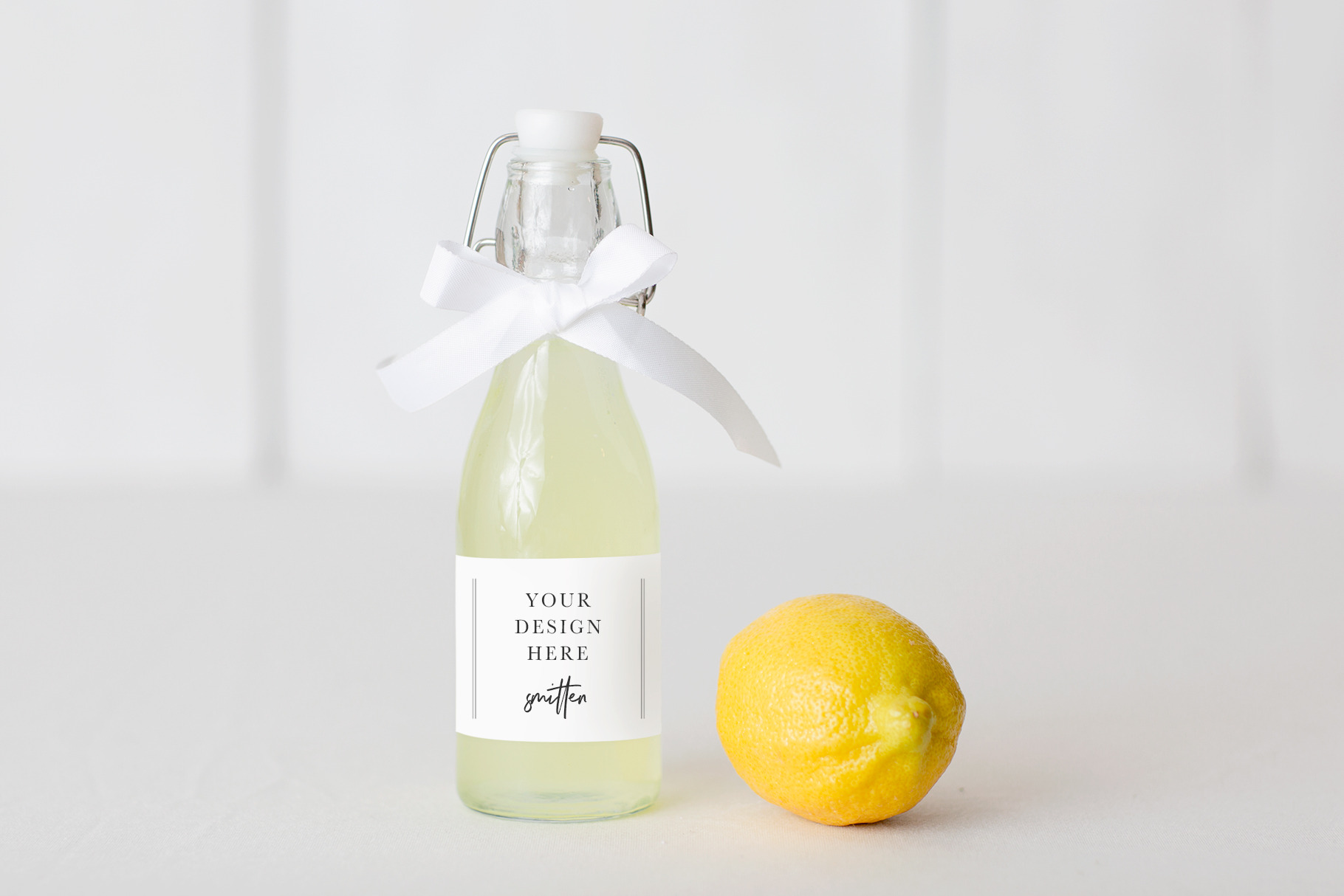 Lemonade Bottle Label Mockup, a Product Mockup by Smitten Photo & Design