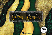 50 Glitter Procreate Brushes, a Brush Add-On by AnnArt
