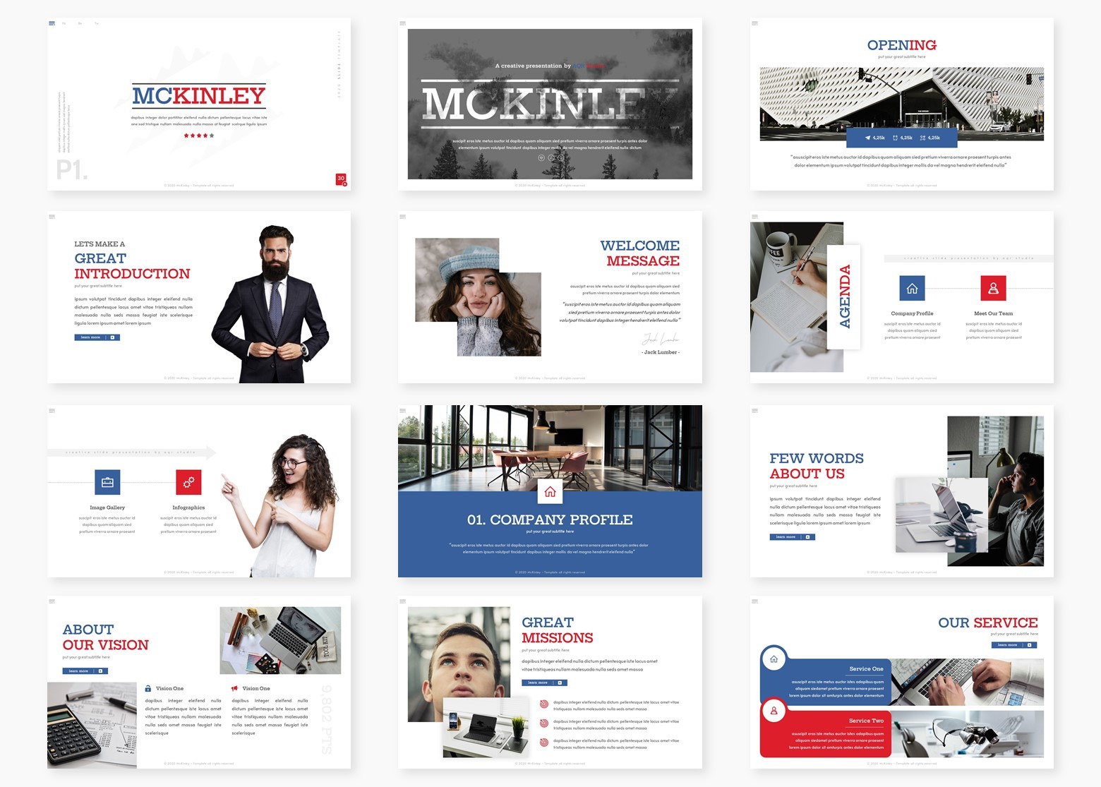 Mckinley - Powerpoint Template, a Presentation Template by AQR Studio ...