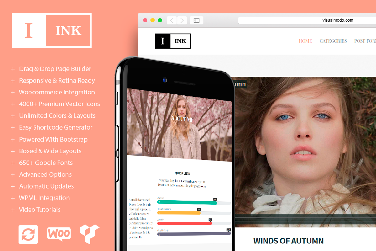 Ink - Minimalist Blog WordPress Theme