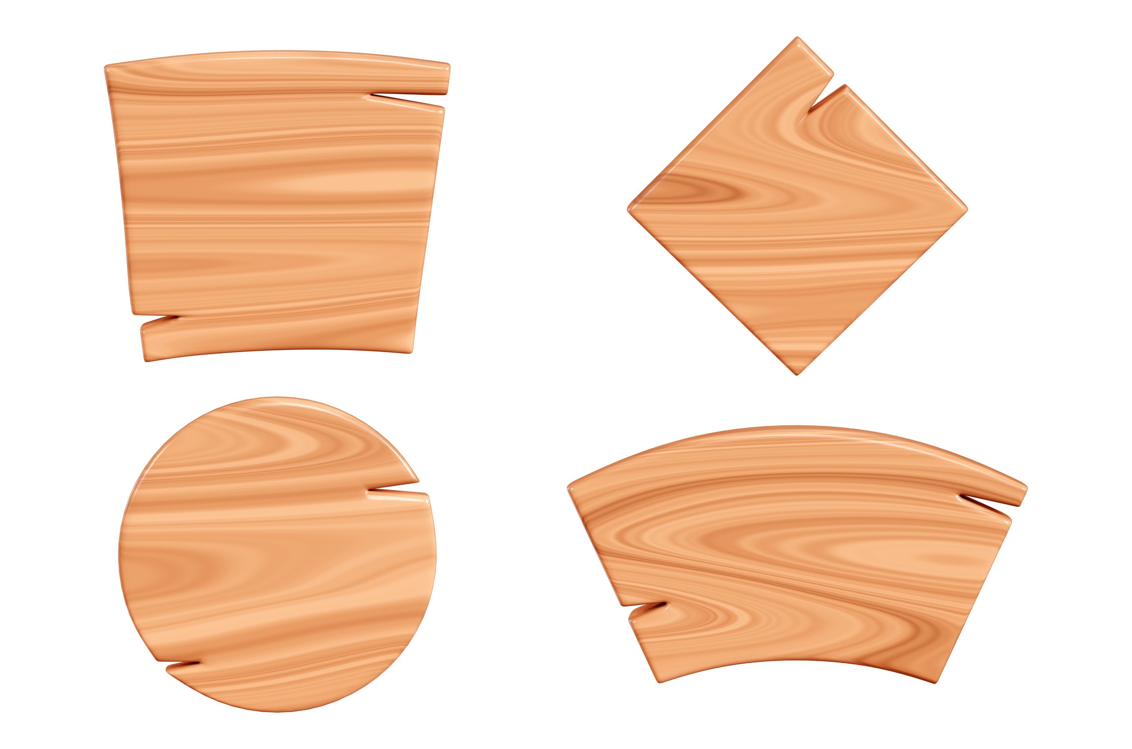 Wooden plaque for text box. Cartoon, an Object 3D Model by YuliiaOsadcha