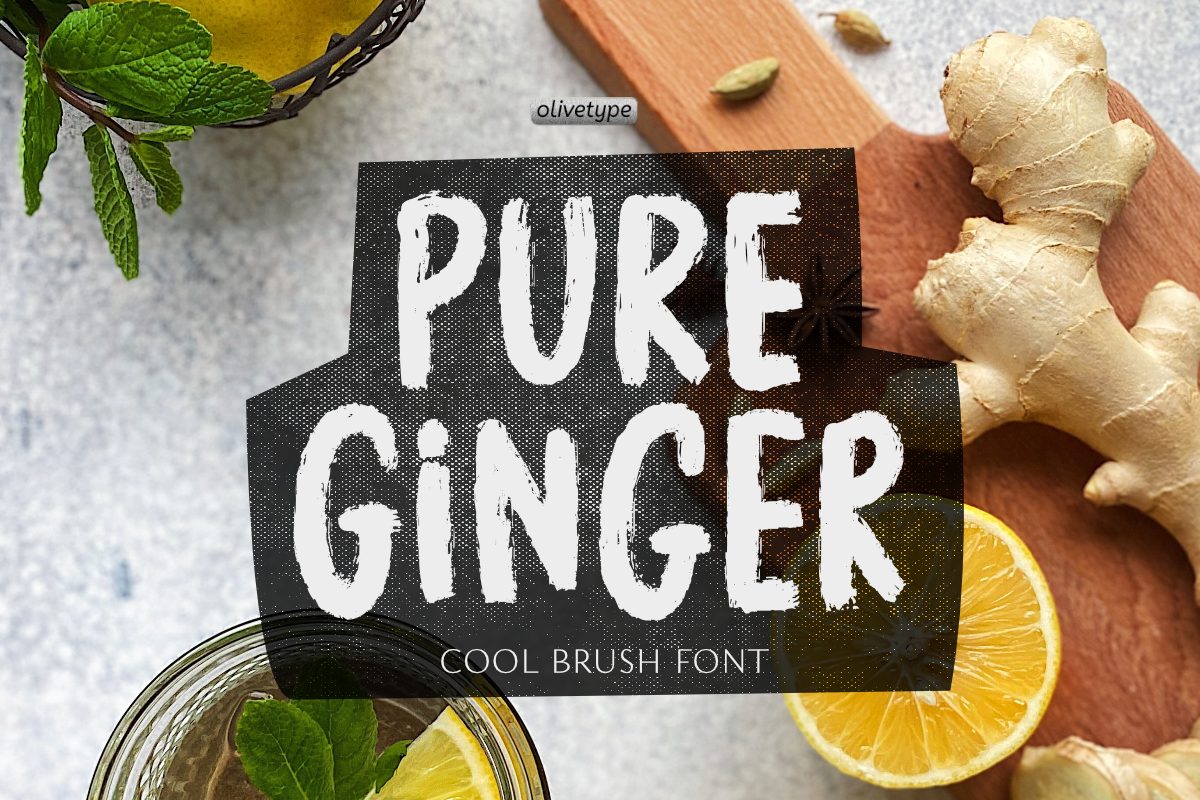 Pure Ginger, a Font by Olivetype | Creative Market