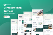 Services Website Template, an UI Kit Template by Kreativ Space
