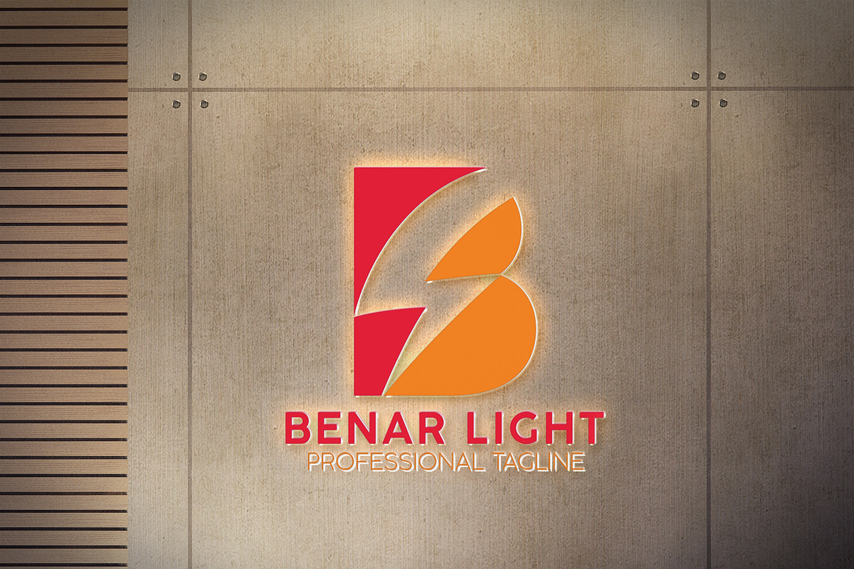 B Letter Lightning Logo, a Branding & Logo Template by essegraphic