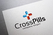 Cross Pills Logo, a Branding & Logo Template by EmilGuseinov