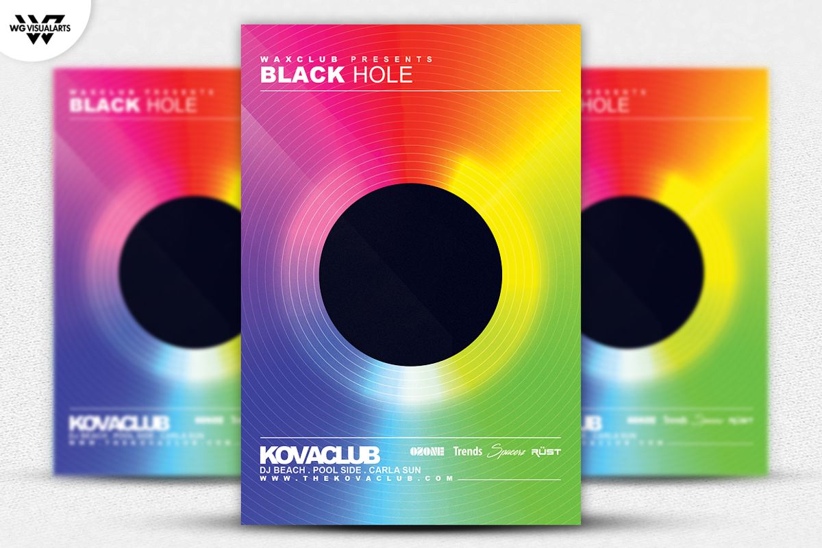 MINIMAL CIRCLE Flyer Template, a Flyer Template by WG DESIGN