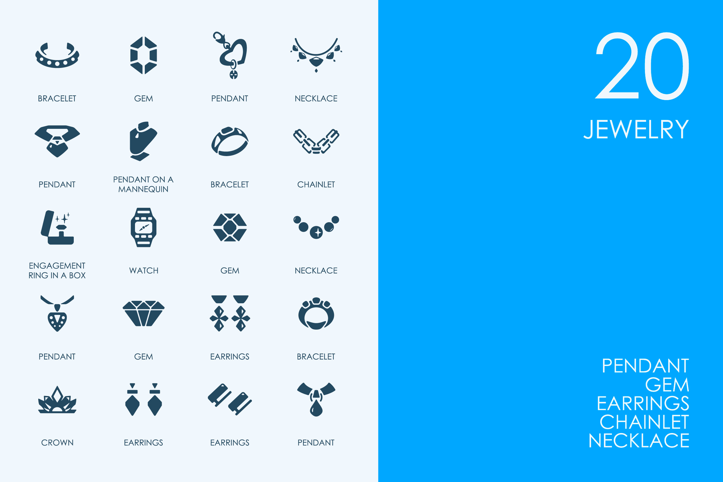 Jewelry icons, an Icon by Palau