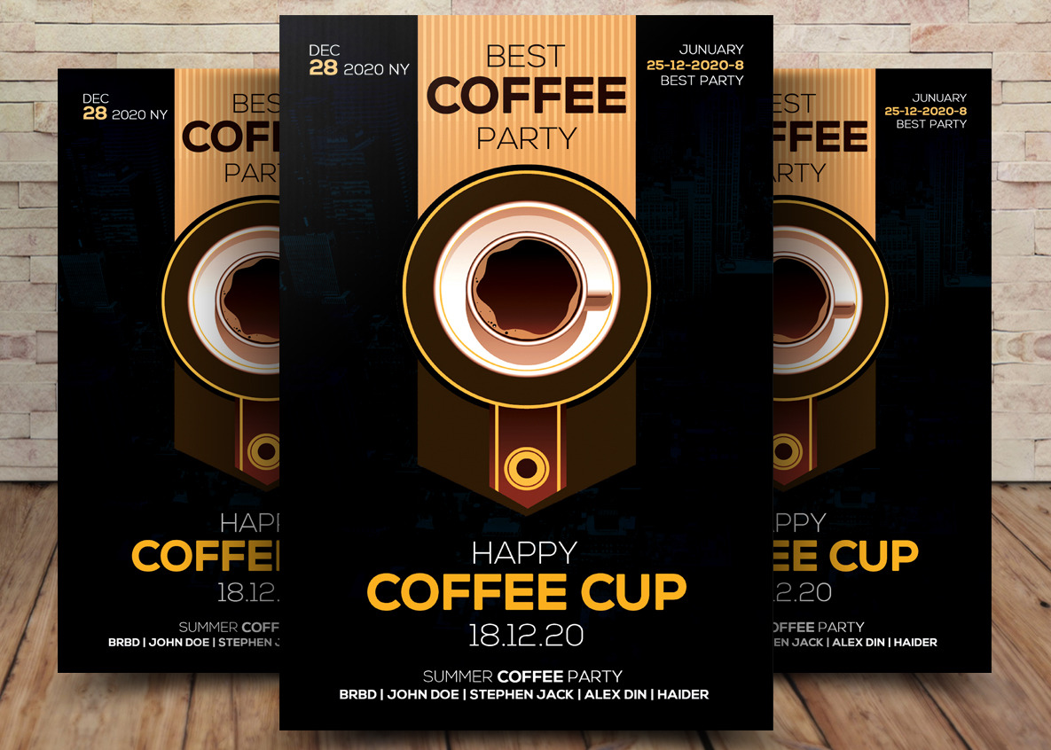 Coffee Shop Flyer Template, a Flyer Template by graphicforest