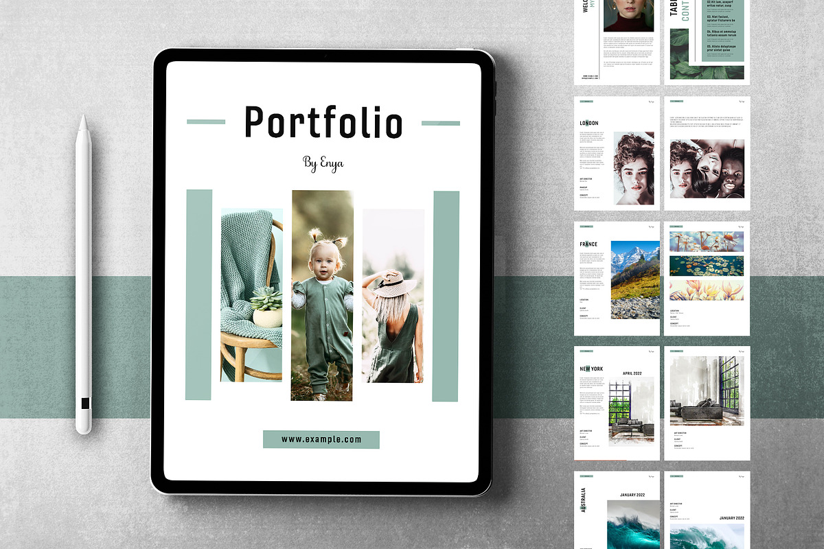 E-Portfolio Layout | Creative Market