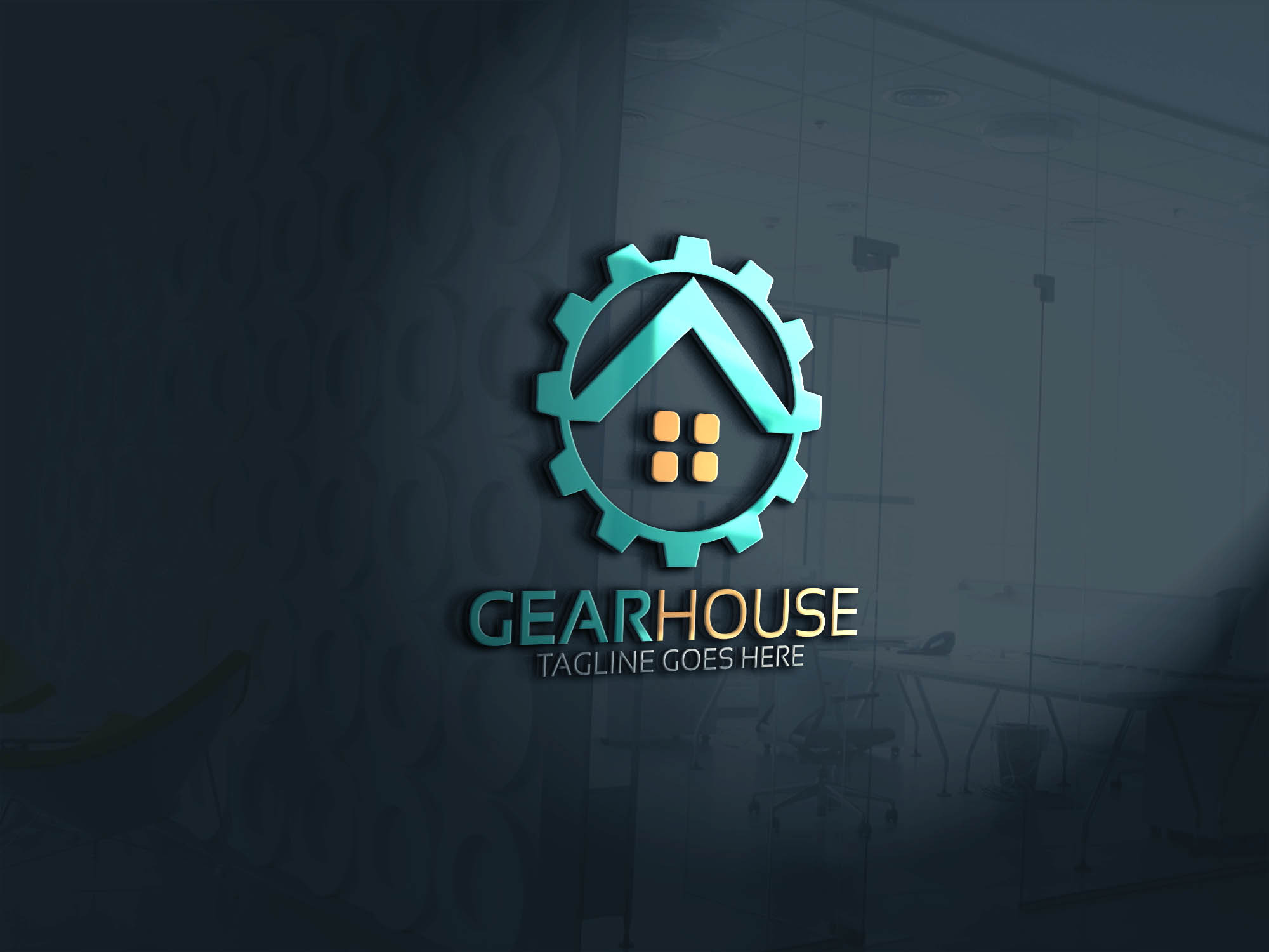 Gear House Logo, a Branding & Logo Template by Josuf Media