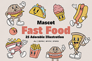 Mascot Fast Food - 25 Illustration, a Food Illustration by Surotype