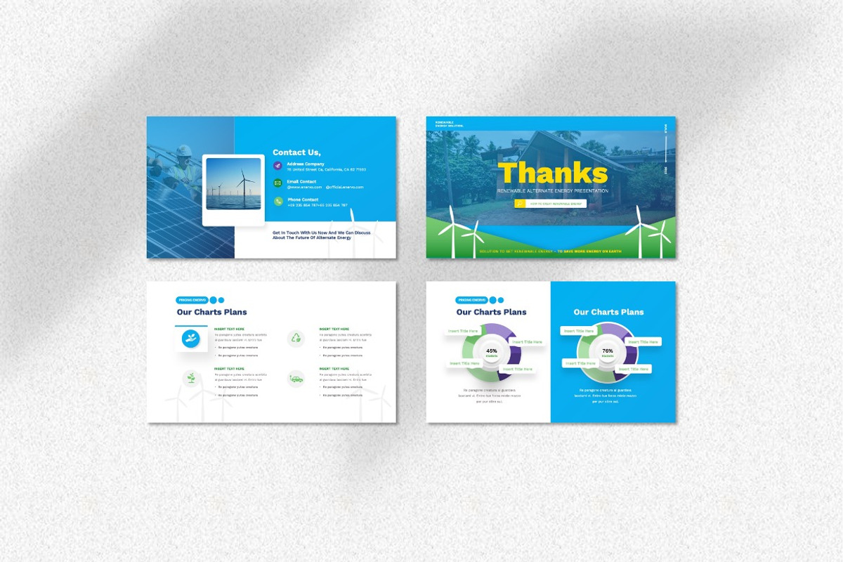 Enervo - Alternate Energy Keynote, a Presentation Template by Dhabee