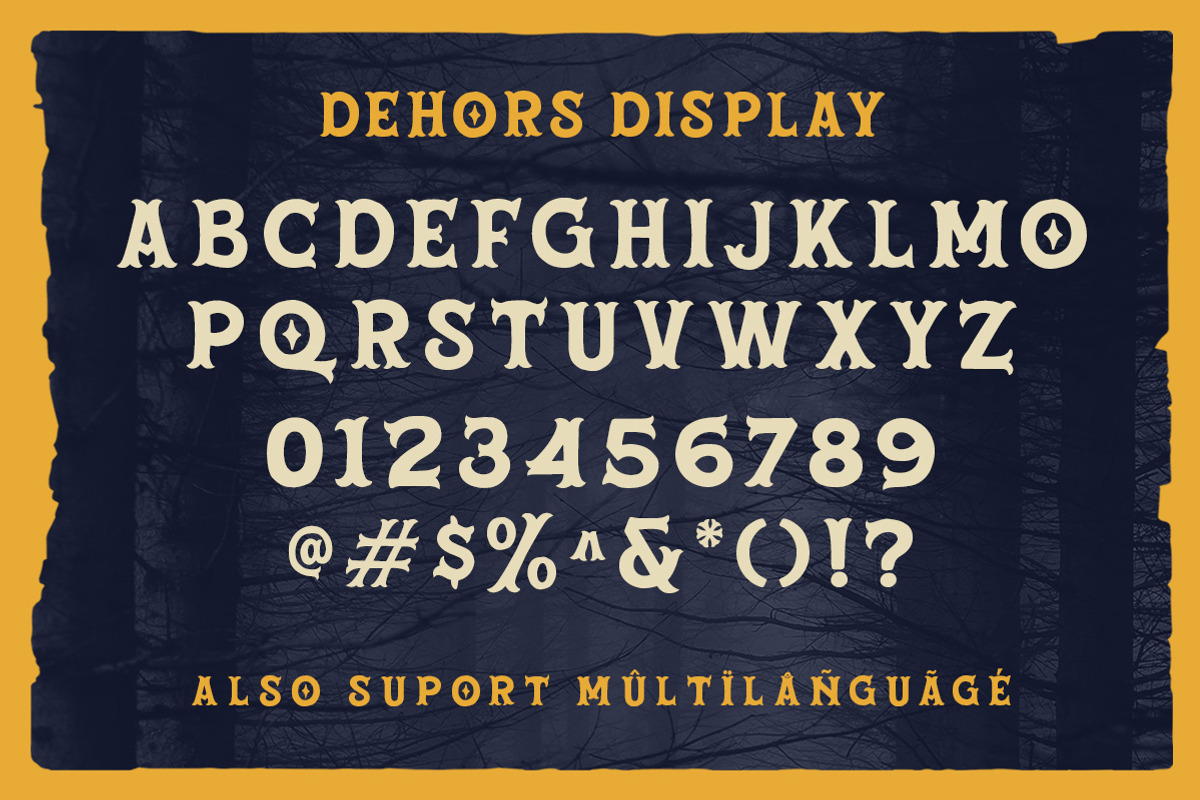 Dehors - Western Display Typeface, a Font by Letterhend Studio