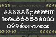 Soldier Sans Stencil Font Duo, a Sans Serif Font by Alphabet Agency ...