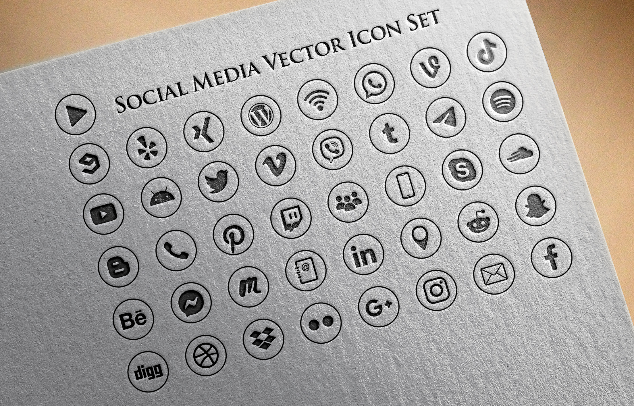 41 Icons Social Media Vector pack, an Icon by FourLeafLover