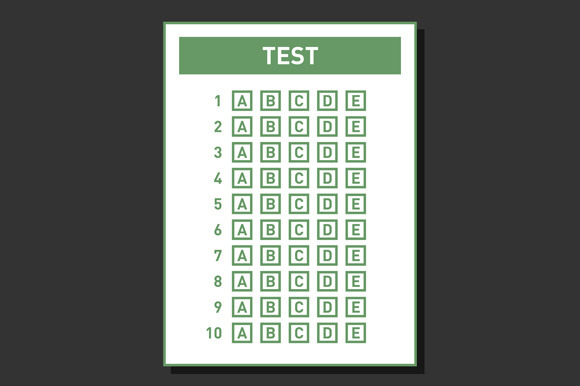 Blank Test Answer Sheet, a Pens & Pencil Mockup by in8finity