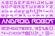 android robot font
