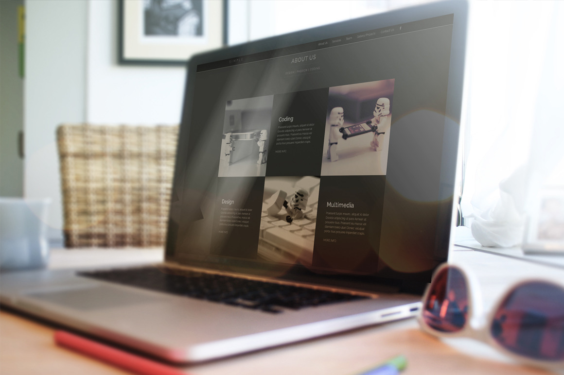 SIMPLE - Portfolio/Agency Theme, a Bootstrap Template by mWm Themes