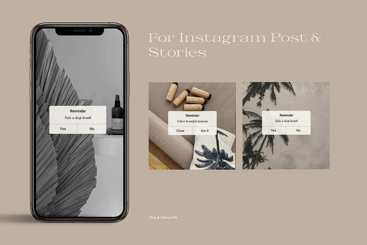 iPhone Reminder Canva&PNG Template, a Social Media Template by Lesse ...