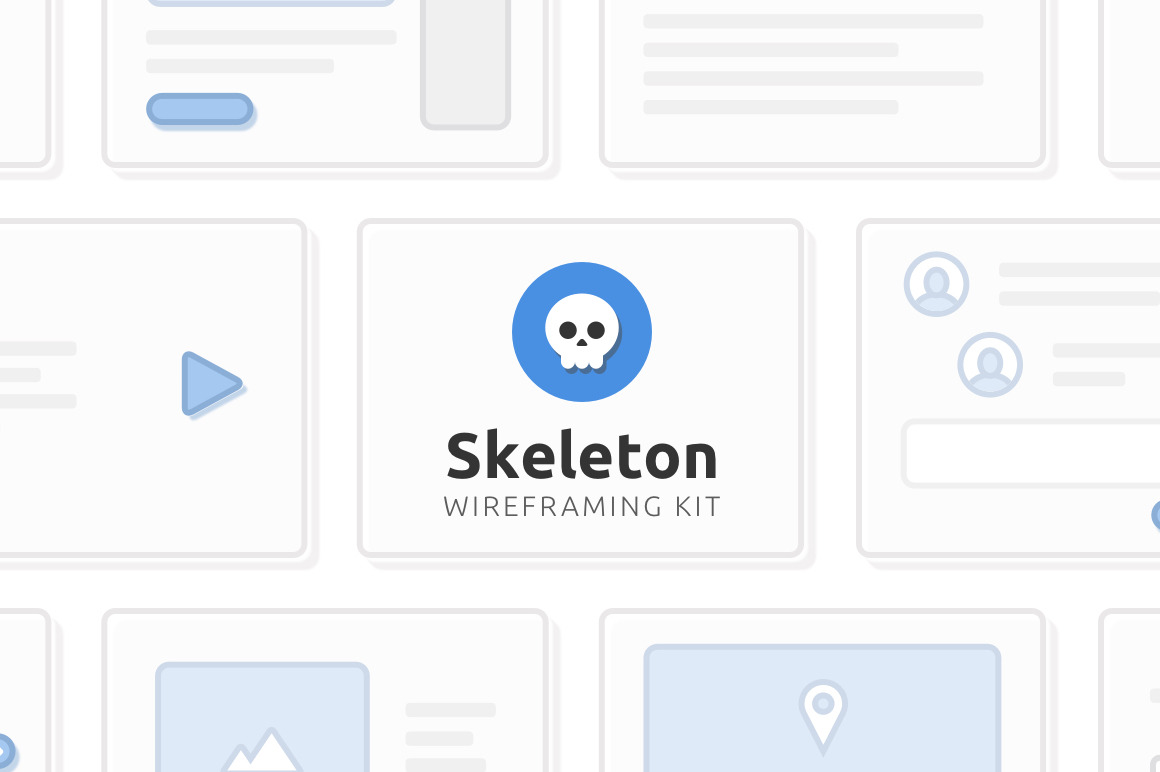 Skeleton Wireframing Kit, a Graphic by RobertMayer