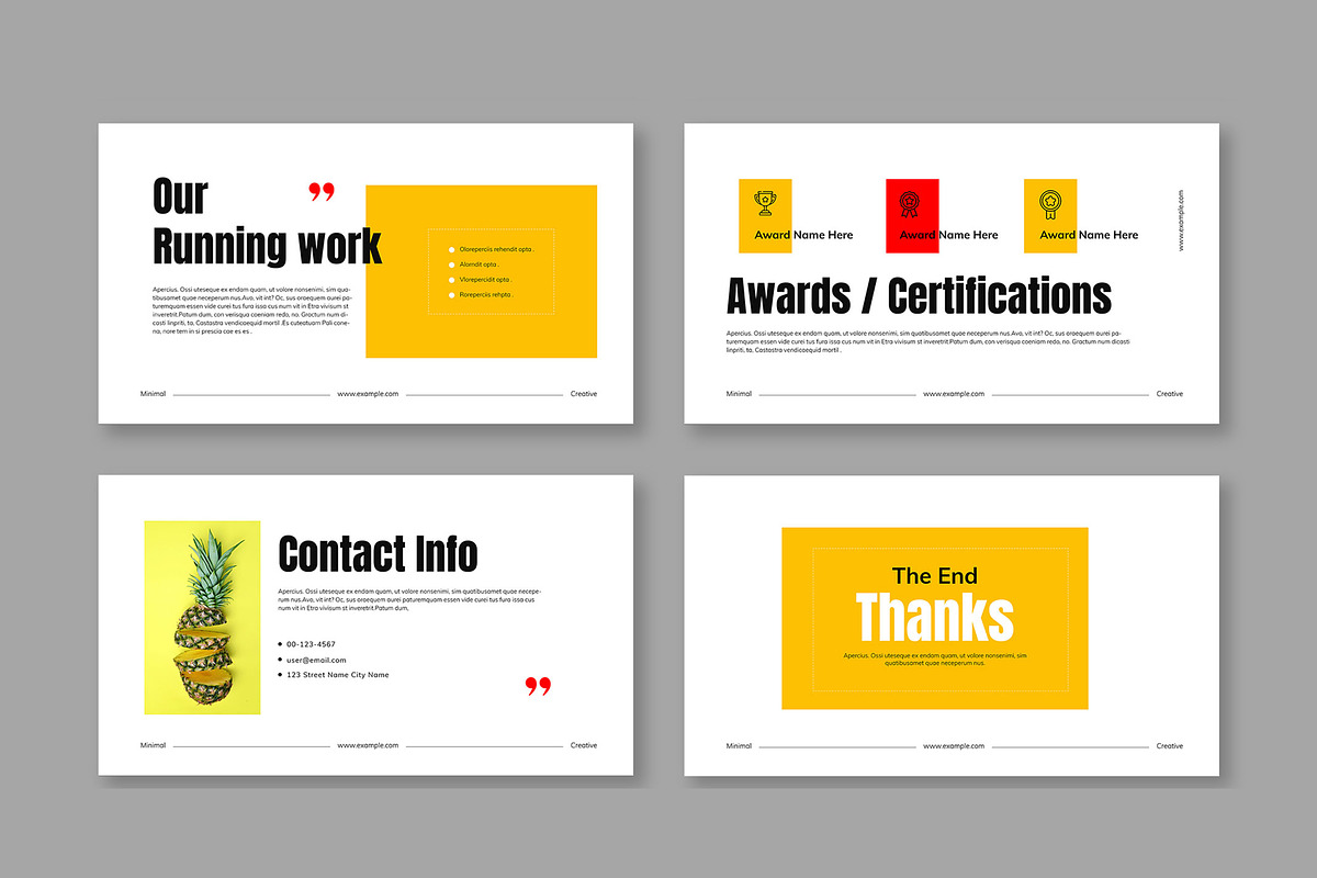 Bold and Bright Portfolio