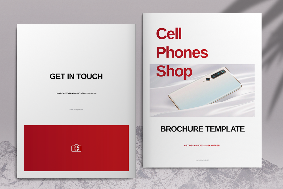 Cell Phones Shop Brochure Template | Creative Market