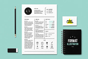 Cat - Resume template Illustrator, a Resume Template by MéméDansLesOrties
