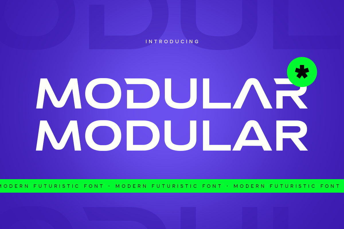 Modular - Modern Futuristic Font Scifi